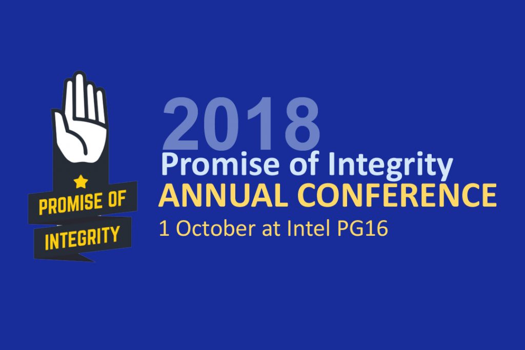 2018 Promise of Integrity Annual Conference on 1 October 2018 at Intel ...